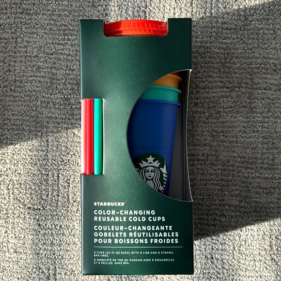 Starbucks | Kitchen | Starbucks Reusable Cold Cups Color Changing ...